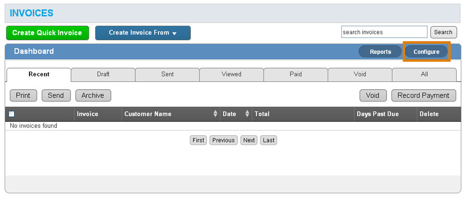 How do I set up the Invoices App to receive electronic payments? | Apptivo